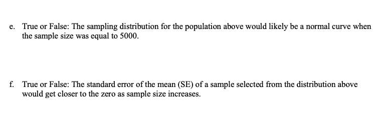 Solved Sampling Distributions and Standard Error (22 points | Chegg.com