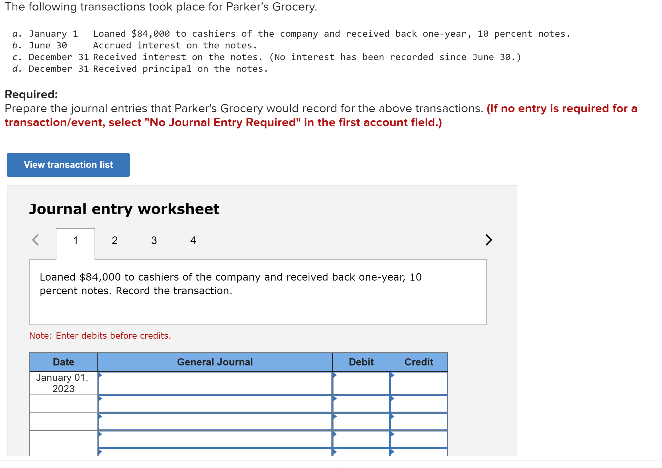 Solved The following transactions took place for Parker's | Chegg.com