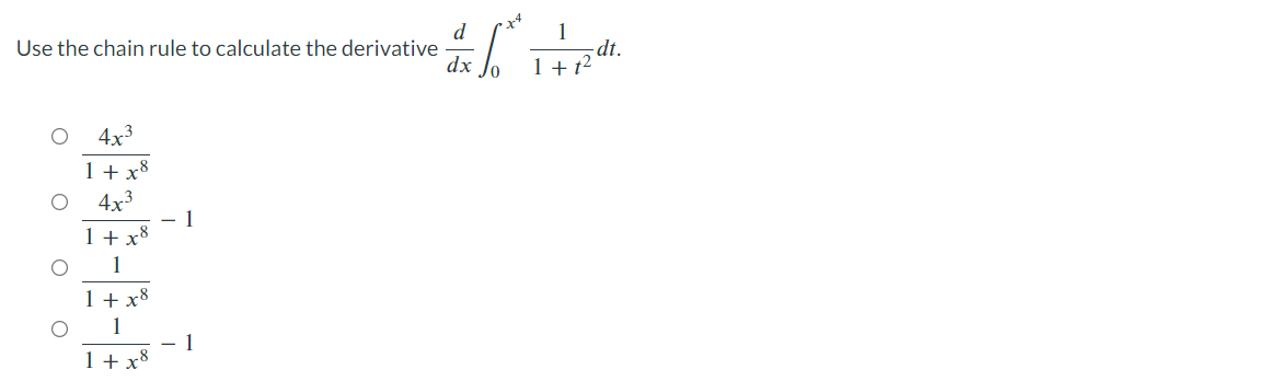 Solved Use the chain rule to calculate the derivative | Chegg.com