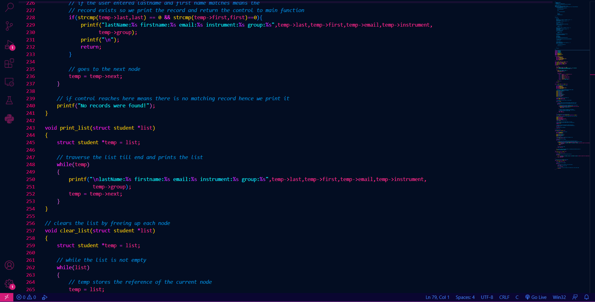 Solved (50 points) Add a function in project 8 roster. c | Chegg.com