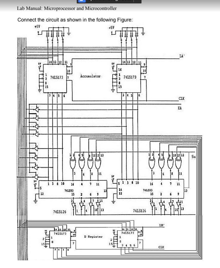 Lab Manual: Microprocessor and Microcontroller | Chegg.com