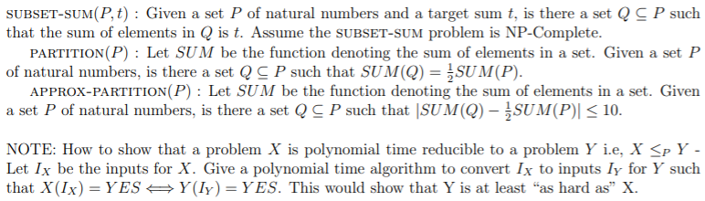SUBSET-SUM(P,t) : Given a set P of natural numbers | Chegg.com