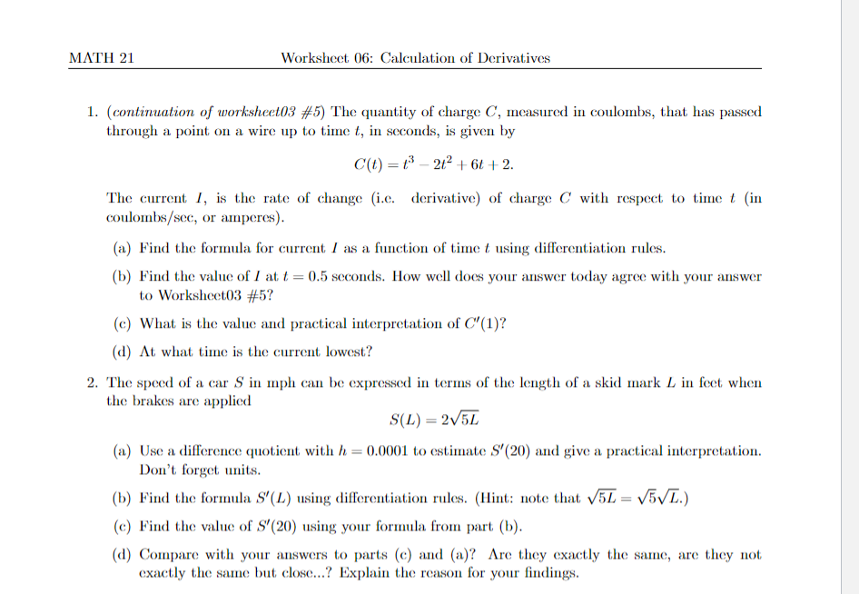 Solved 1. (continuation of worksheet03 #5) The quantity of | Chegg.com