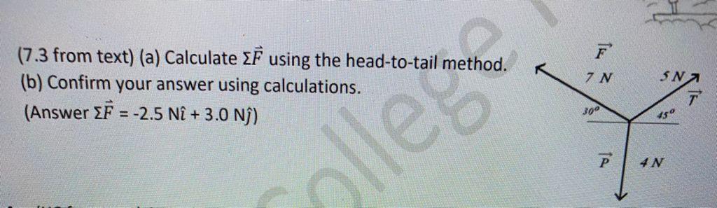 Solved (7.3 from text) (a) Calculate & using the | Chegg.com