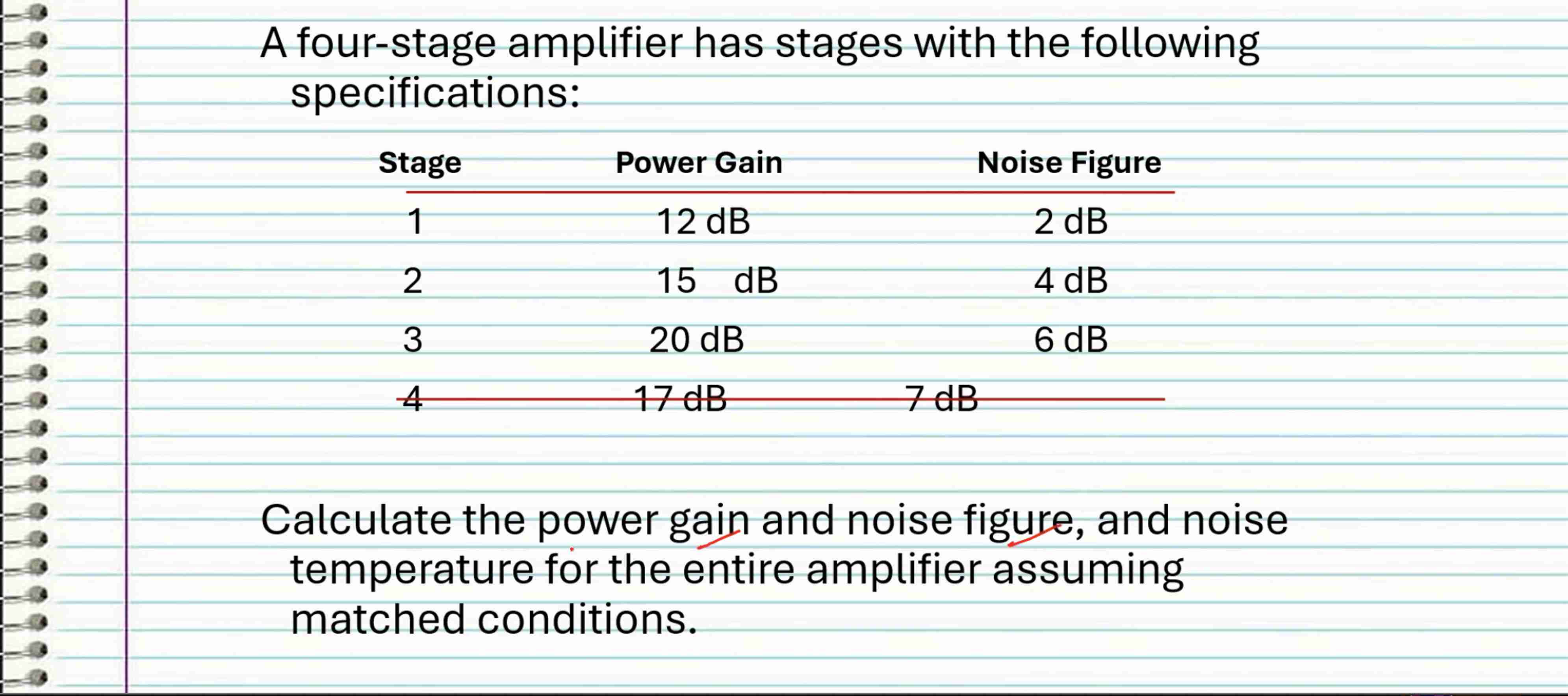 Solved Use Friiss' Formula and Equivalent Noise Temperature | Chegg.com