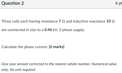 Solved Three Coils Each Having Resistance 7Ω And Inductive