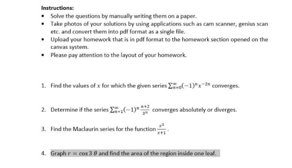 Solved Instructions: • Solve the questions by manually | Chegg.com