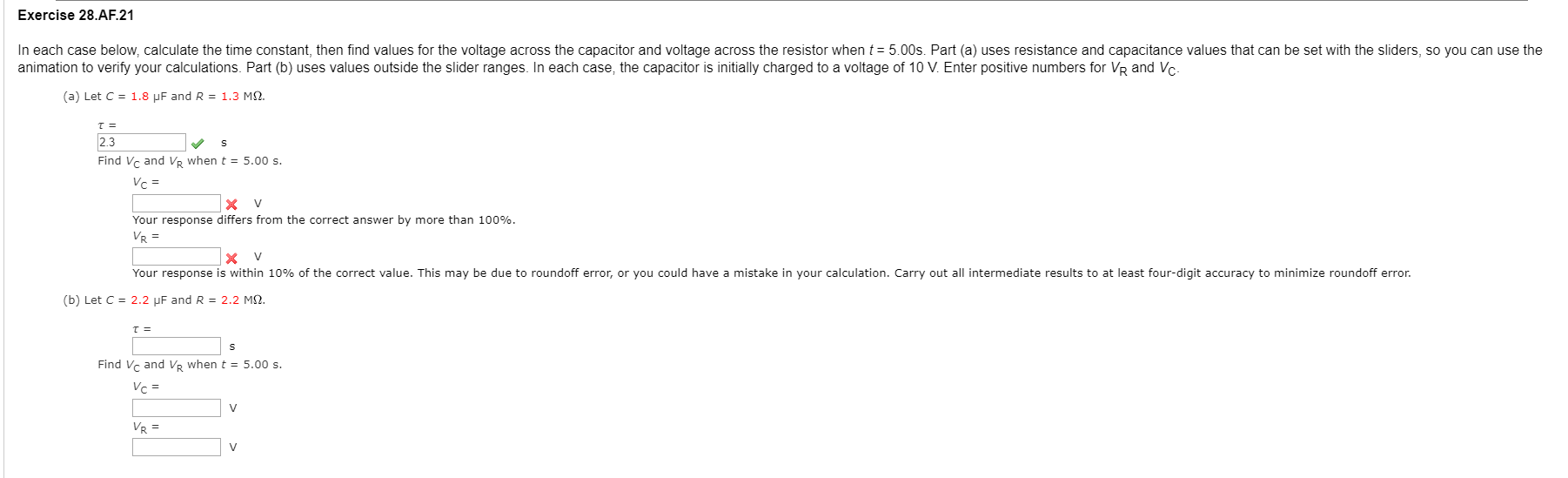 Solved Active Figure 28.21 Discharging a Capacitor The | Chegg.com