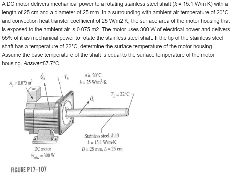 Solved ADC motor delivers mechanical power to a rotating | Chegg.com