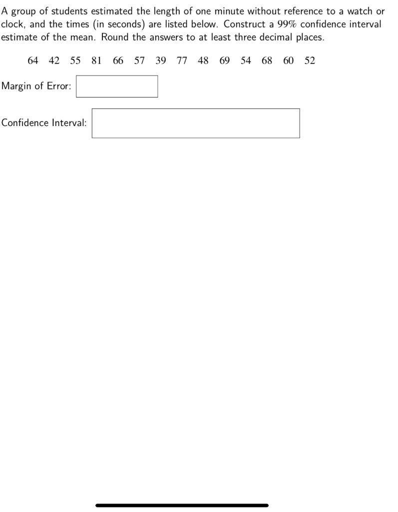 Solved A group of students estimated the length of one | Chegg.com