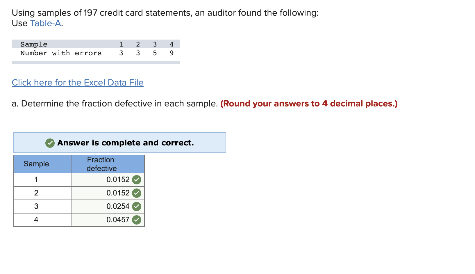 Solved Using samples of 197 credit card statements, an | Chegg.com