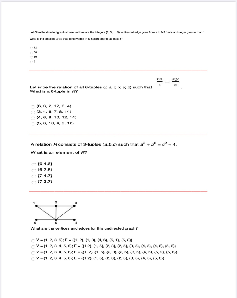 Solved Let G be the directed graph whose vertices are the | Chegg.com