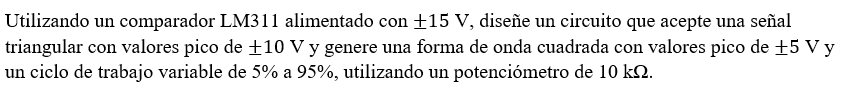 Solved Utilizando un ﻿comparador LM311 ﻿alimentado con | Chegg.com