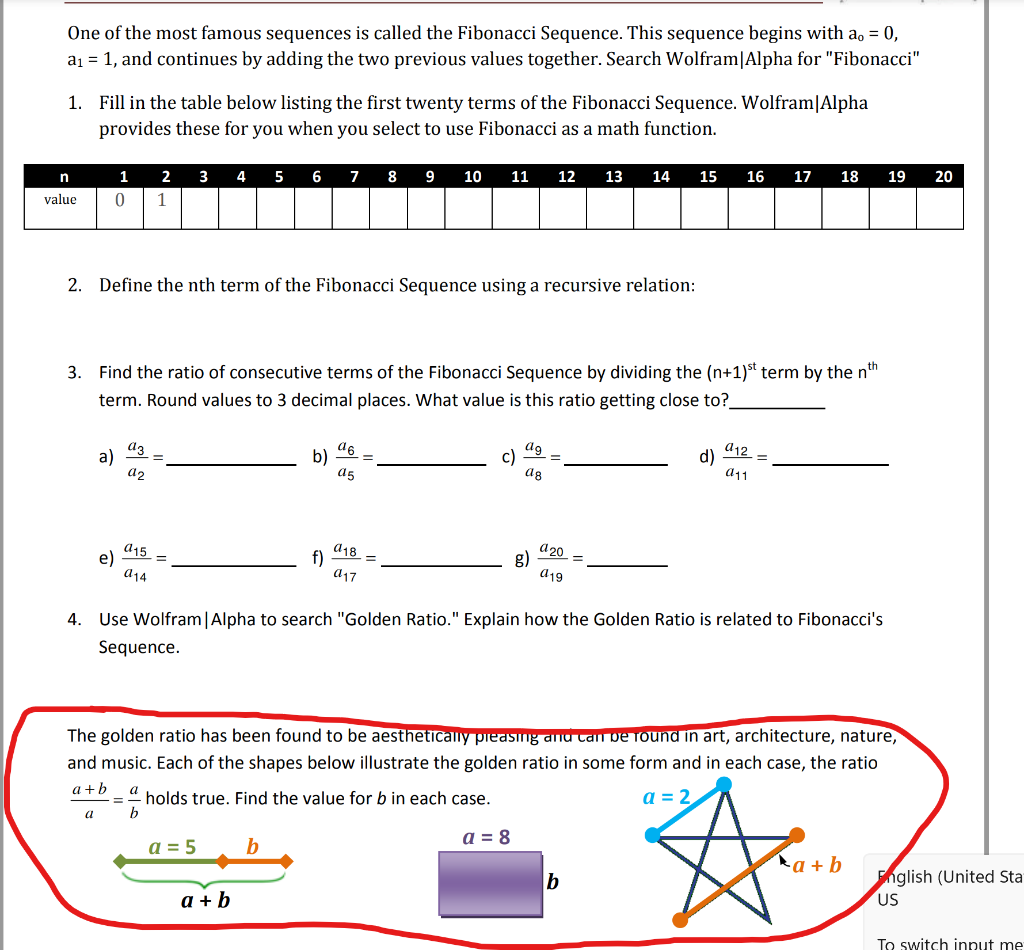 Solved One of the most famous sequences is called the | Chegg.com