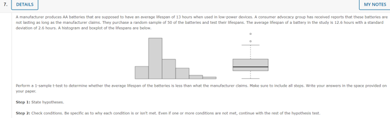 Solved deviation of 2.6 hours. A histogram and boxplot of | Chegg.com