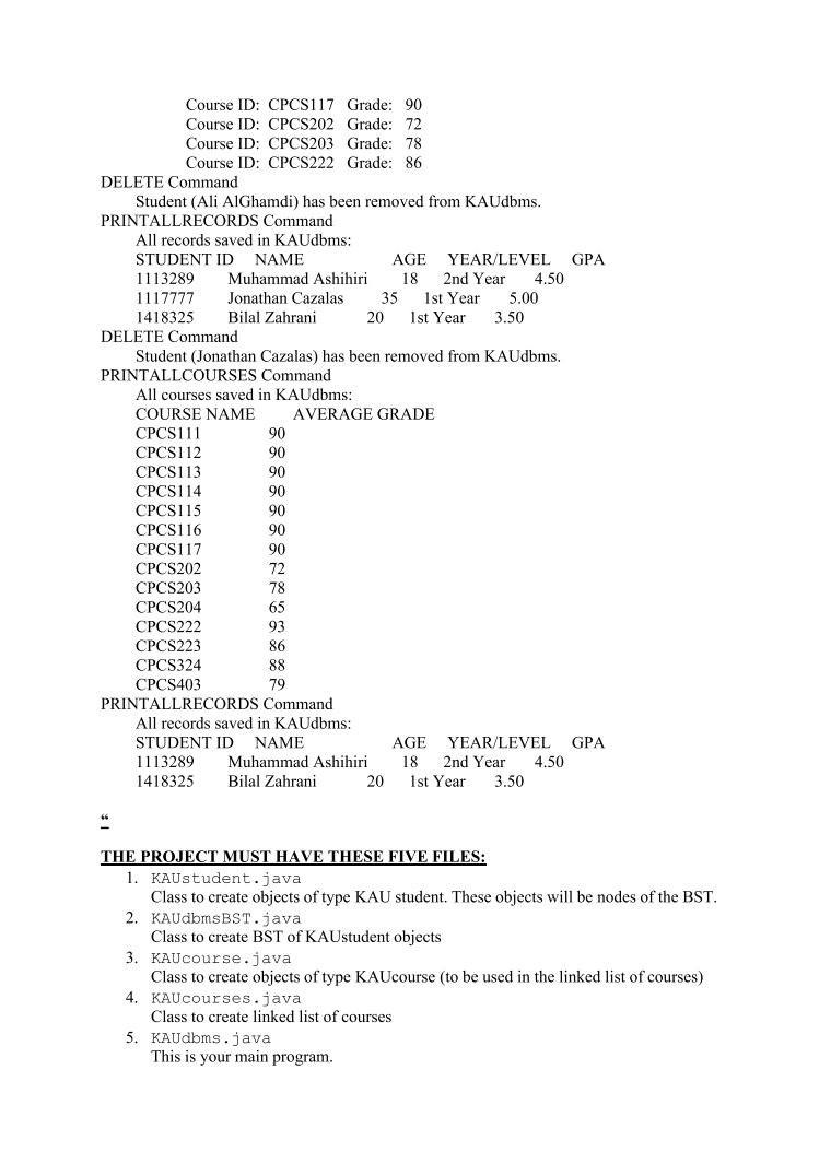 Solved THE CODE MUST BE IN JAVA The Problem Suppose you | Chegg.com