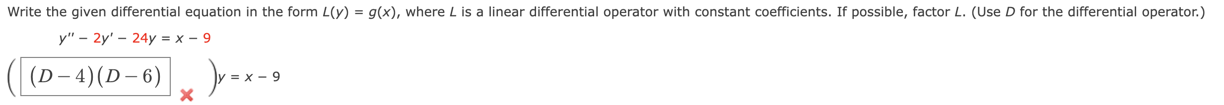 Solved Write the given differential equation in the form | Chegg.com