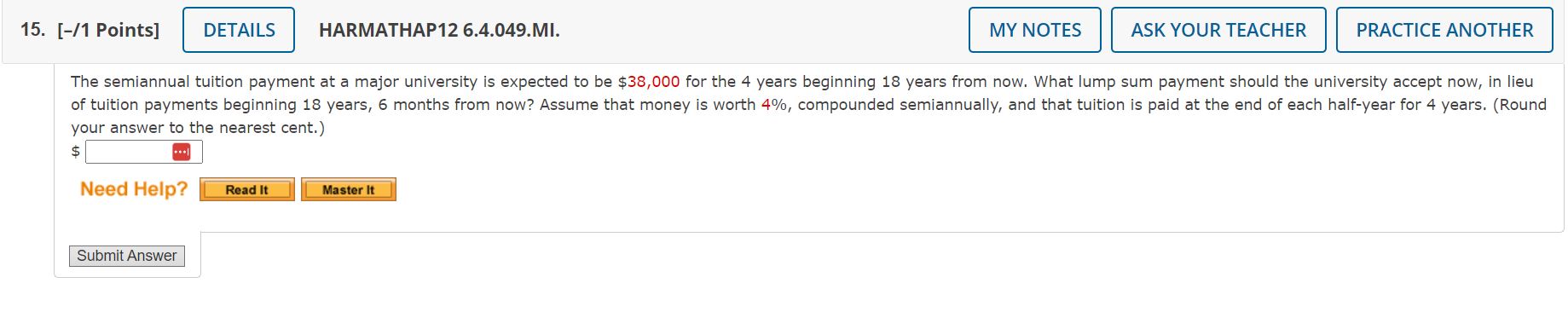 Solved your answer to the nearest cent.) $ | Chegg.com