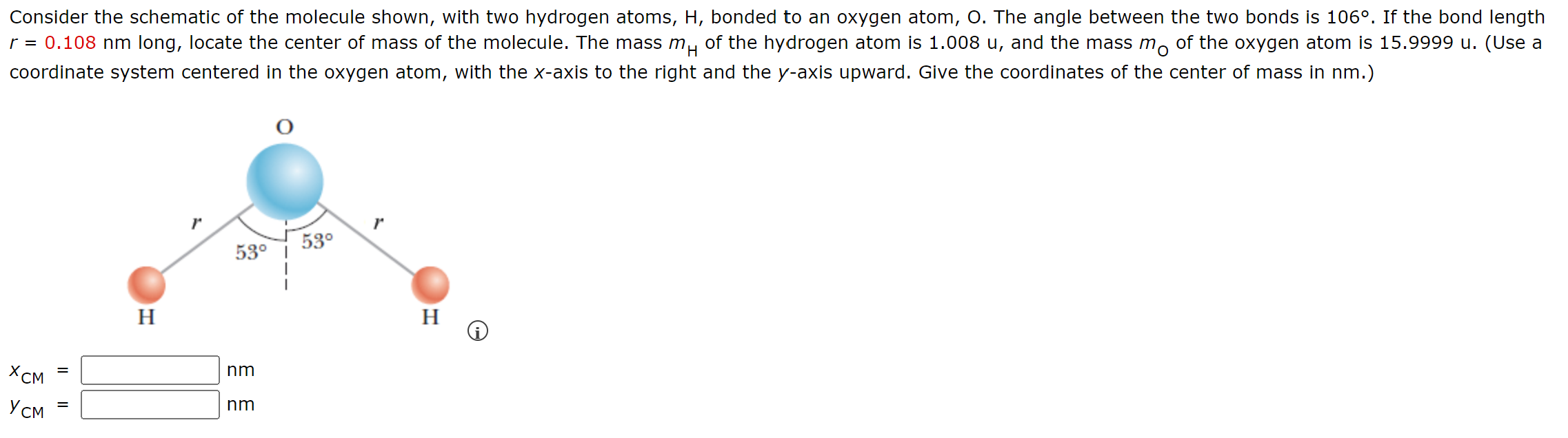 Solved Consider the schematic of the molecule shown, with | Chegg.com