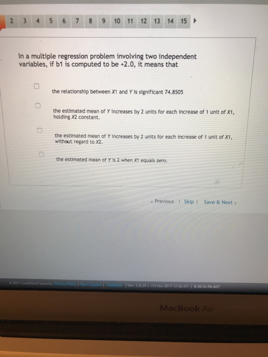 Solved 2 3 4 5 6 7 89 10 11 12 13 14 15 In a multiple | Chegg.com