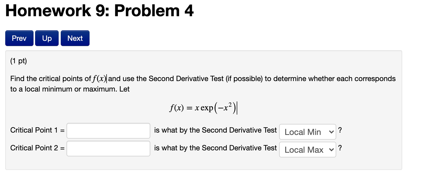 Solved Homework 9: Problem 3 Prev Up Next (1 pt) Graphs A | Chegg.com