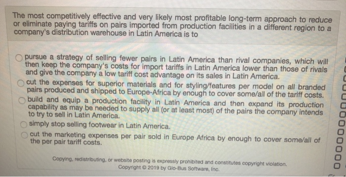 Solved The most competitively effective and very likely most | Chegg.com