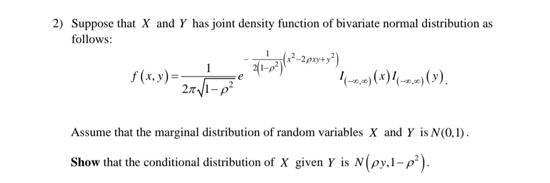 Solved 2) Suppose that X and Y has joint density function of | Chegg.com