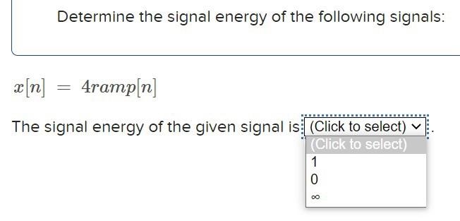Solved Determine the signal energy of the following signals: | Chegg.com