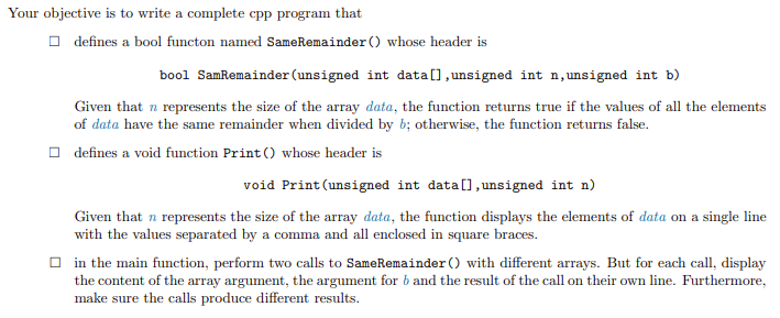 Solved Your objective is to write a complete cpp program | Chegg.com