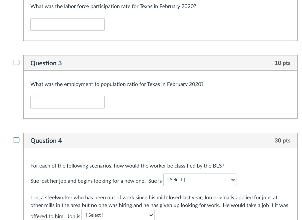 Solved In addition to calculating Labor Force statistics for | Chegg.com