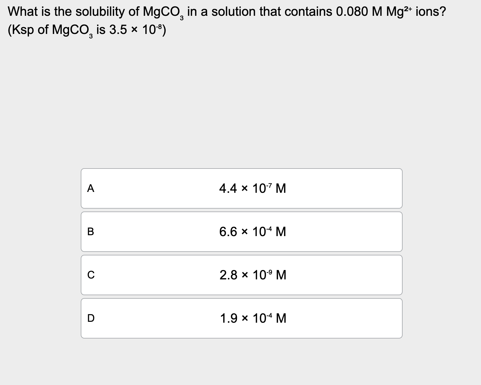 Solved code class="asciimath">What is the solubility of | Chegg.com