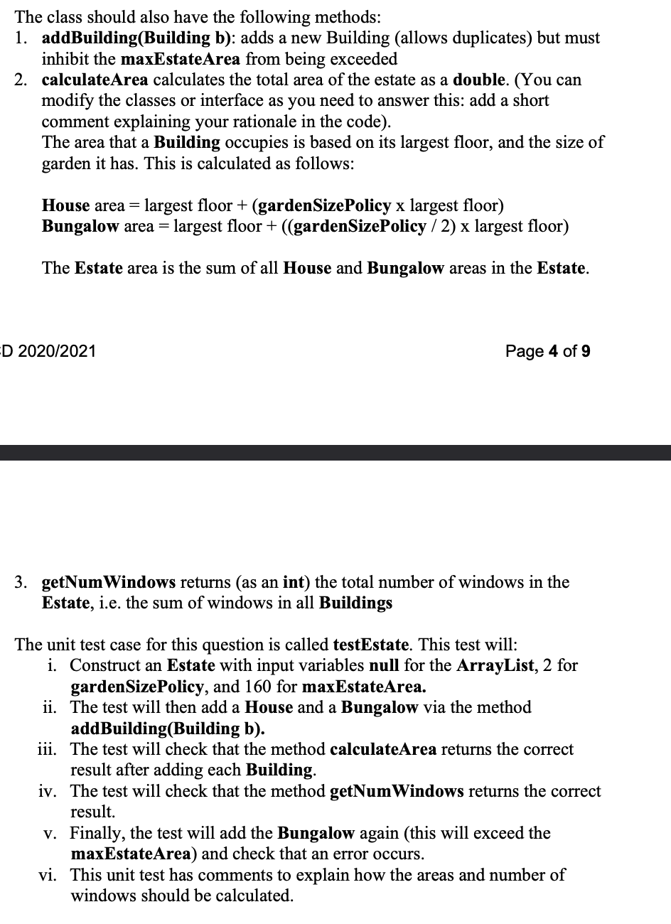 Solved ver parts (a) to (d) with solutions coded in Java, | Chegg.com
