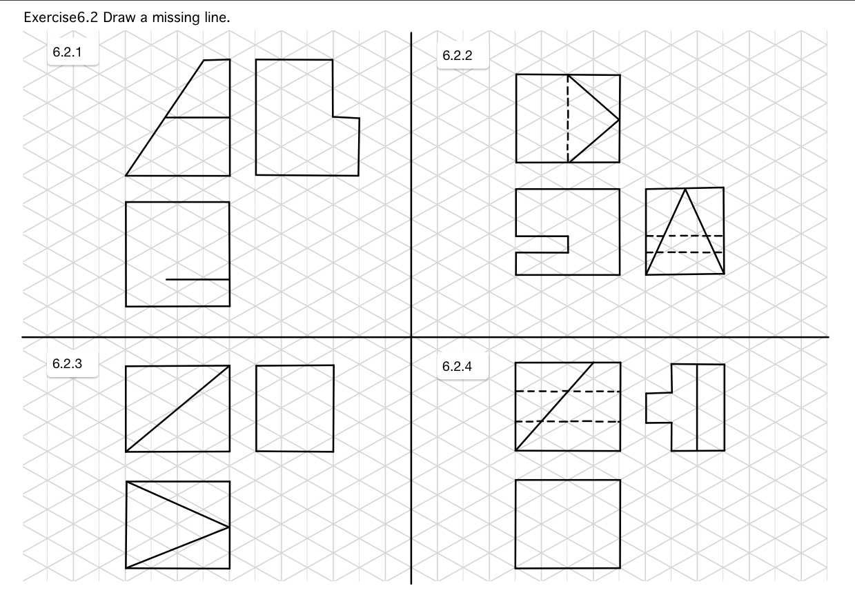 Solved Exercise6.2 Draw a missing line.∇∇ | Chegg.com