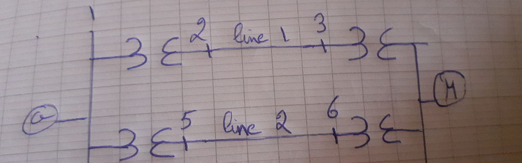 Solved Lines 1 and 2 are to be used in the power network | Chegg.com