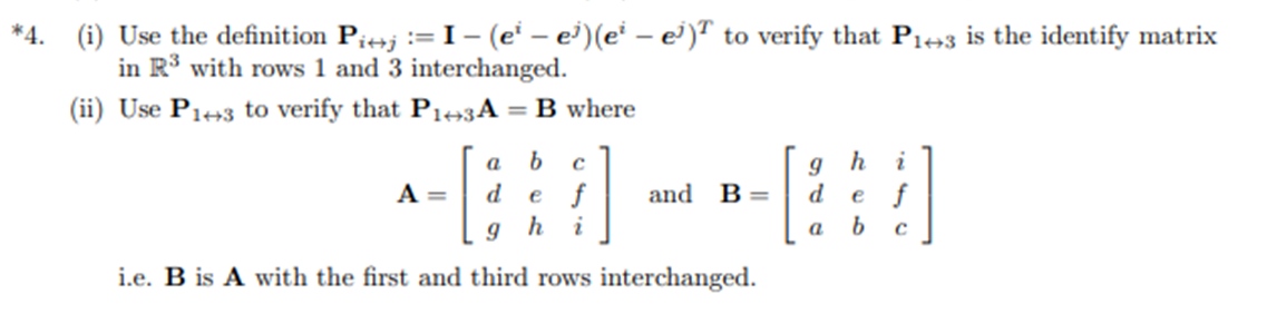 Solved *4. (i) Use the definition Pittj:= I -(e' - e)(e' – | Chegg.com