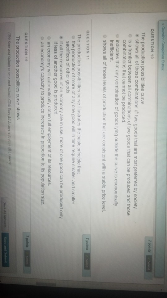 Solved Question Completion Status QUESTION 10 7 points Saved | Chegg.com