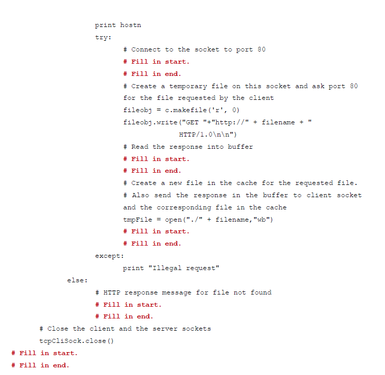 Make a Python 3 program that runs as a proxy server. | Chegg.com