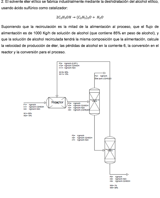 Solved Ethyl ether solvent is manufactured industrially by | Chegg.com