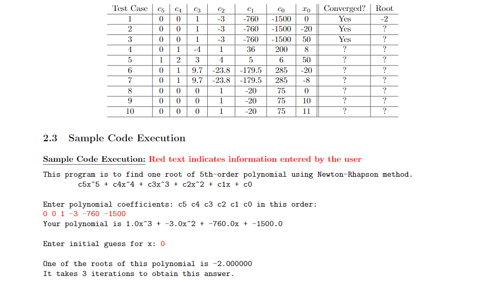 Solved Please Write The Following Code In C Only Use