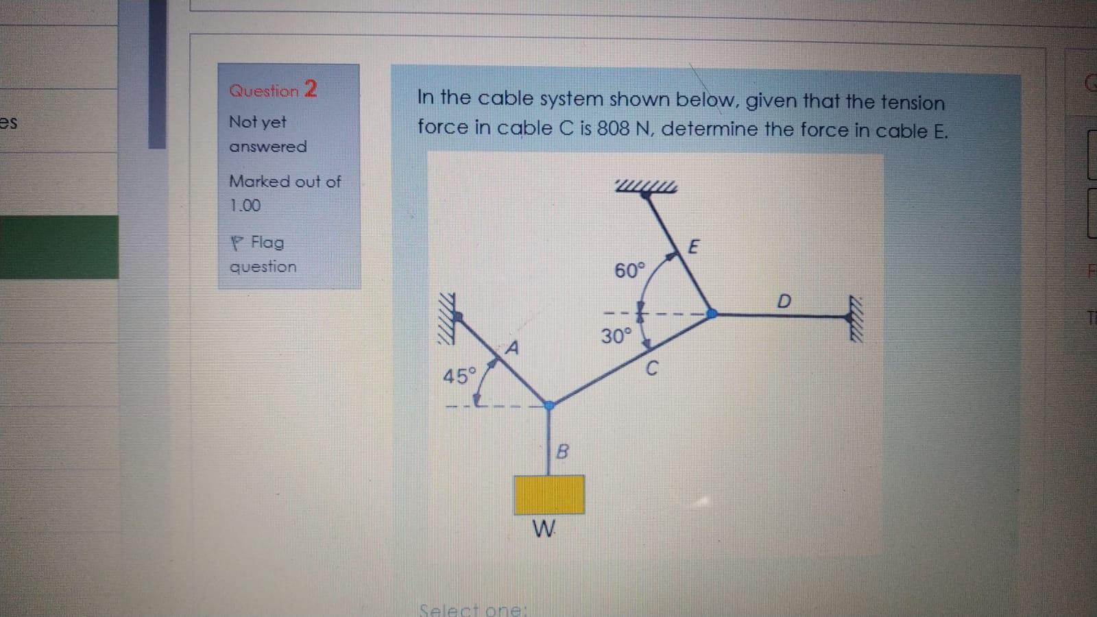 Solved Question 2 In the cable system shown below, given | Chegg.com