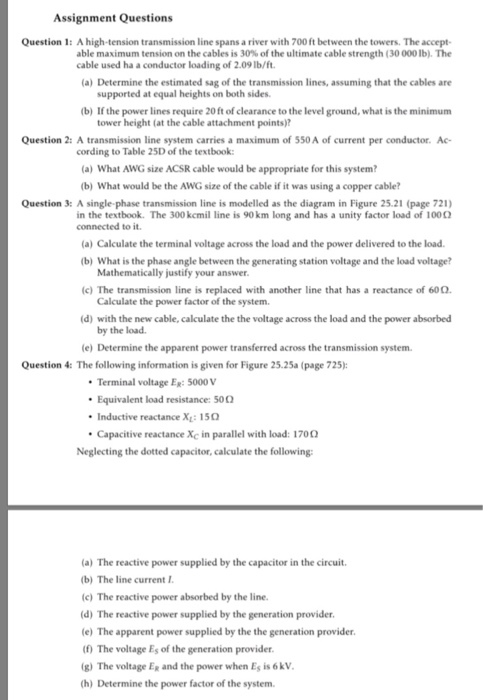 Solved A high-tension transmission line spans a river with | Chegg.com