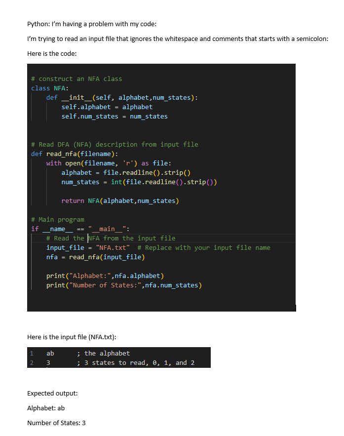 Solved Python: I'm having a problem with my code:I'm trying | Chegg.com