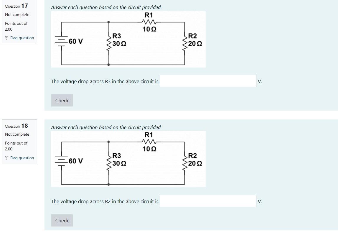 Solved Answer each question based on the circuit | Chegg.com