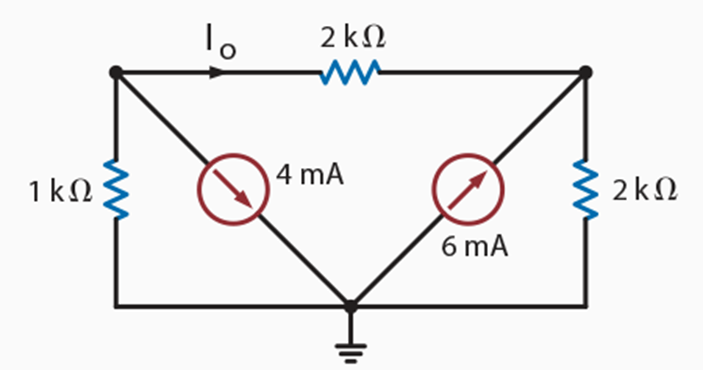 Solved 11. Find the currents I0 in the following circuit | Chegg.com