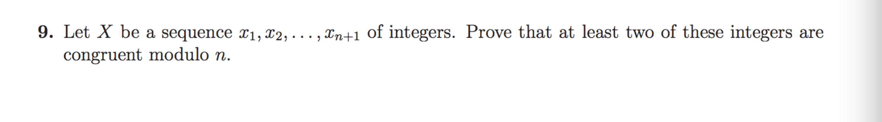 Solved 9. Let X be a sequence 21, X2, ..., Xn+1 of integers. | Chegg.com