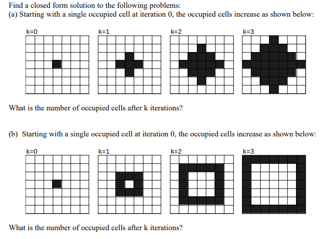 Solved Find a closed form solution to the following | Chegg.com