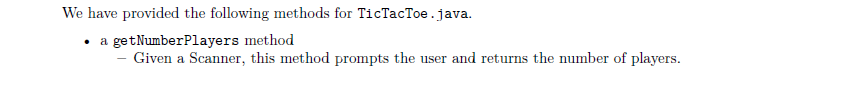 Solved Java programming question. Making a tik tak toc | Chegg.com