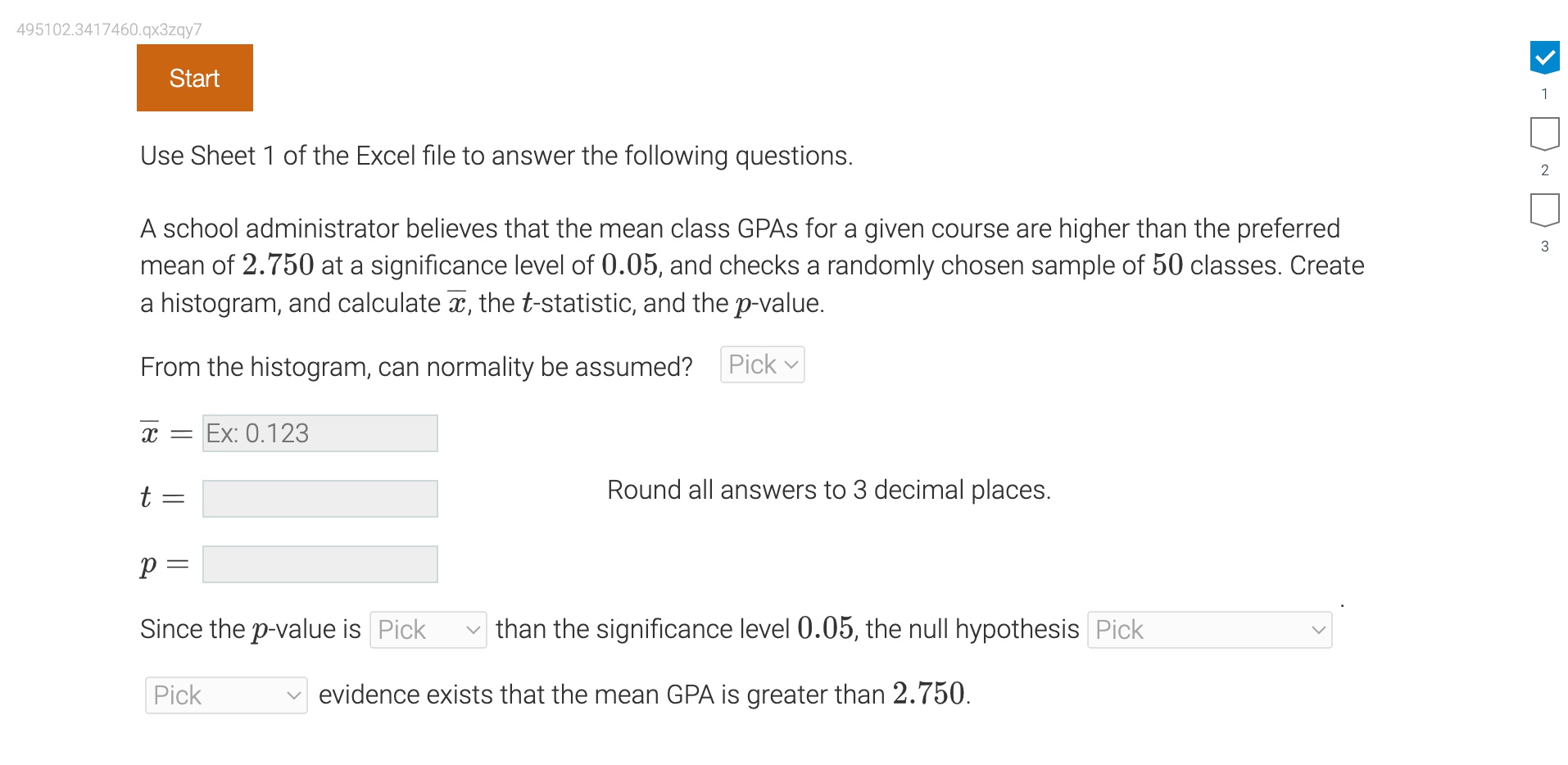 Use Sheet 1 of the Excel file to answer the following | Chegg.com