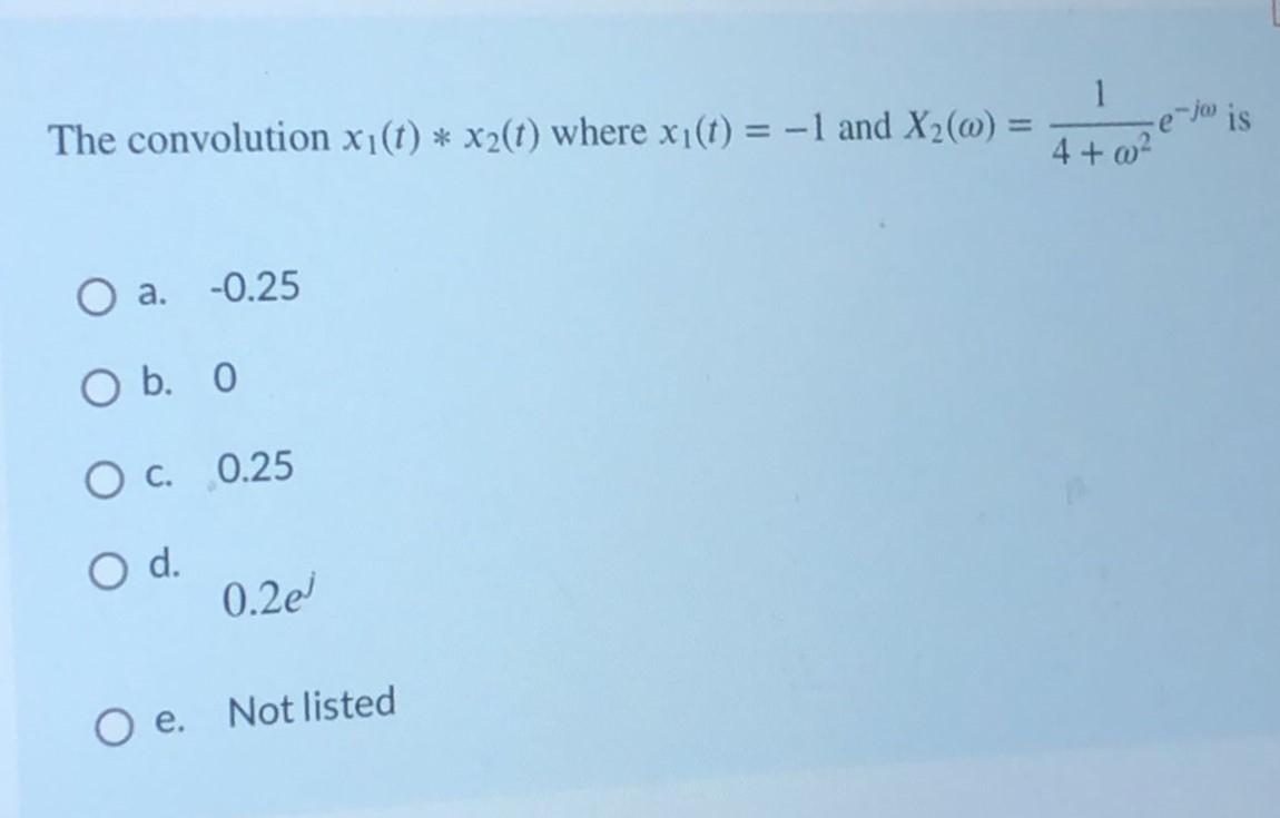 Solved 1 The convolution xi(t) * x2(t) where xi(t) = -1 and | Chegg.com