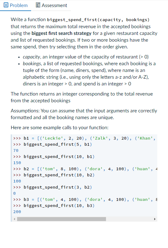 Solved Code in Python * Please make sure the testing input | Chegg.com